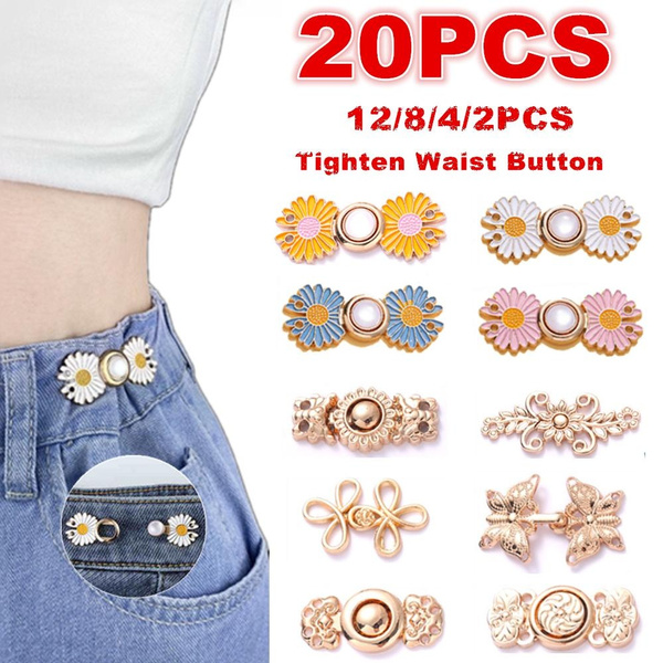 2/4/8/12/20pcs New Reusable Metal Buttons Pearl Snap Fastener Pants Pin ...