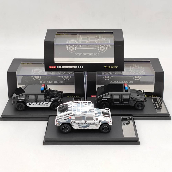 Master 1/64 for Hummer H1 1999 SUV Military Diecast Toys Car Models ...
