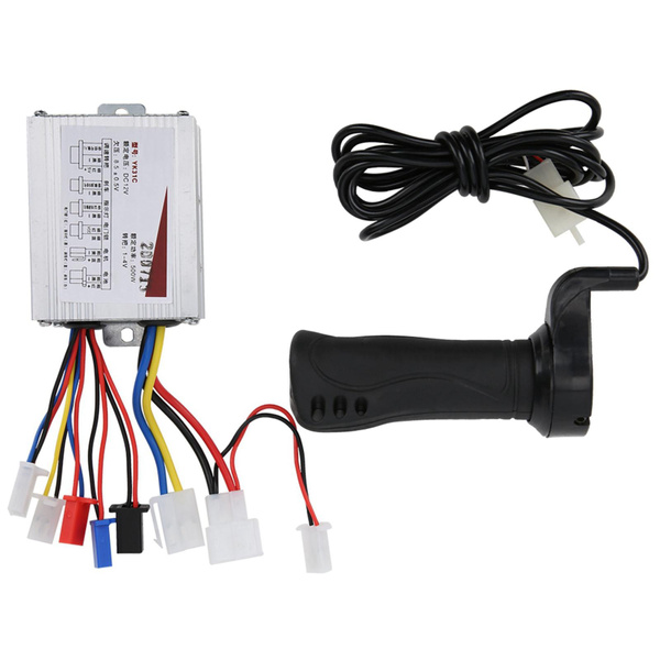 12V 500W Speed Controller Throttle Grip Set Accessory Controller and ...