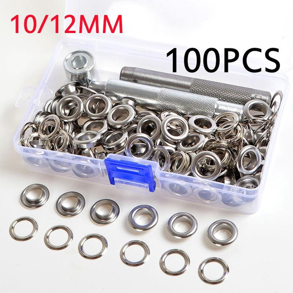 Eyelet Punch Die Tool Set Leather Craft Banner Kit Eyelets Grommet ...