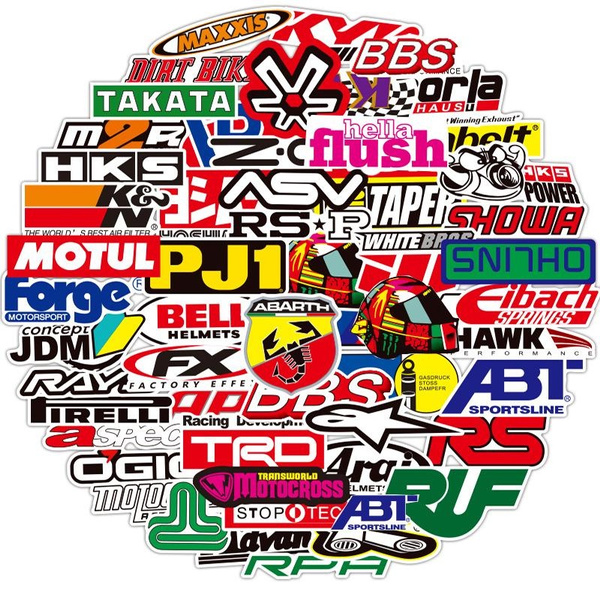 10/50/100PCS JDM Racing Car Modification Stickers Graffiti Stickers For ...