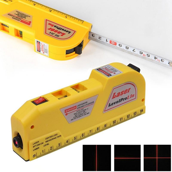 Multipurpose Laser Ruler Multifunctional Laser Level and Spirit Level Tape Ruler Laser Straight ...