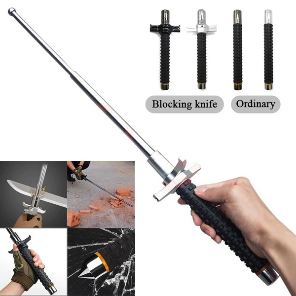 Blocking Knife Stick Solid Self-defence Telescopic Stick Car Supplies ...