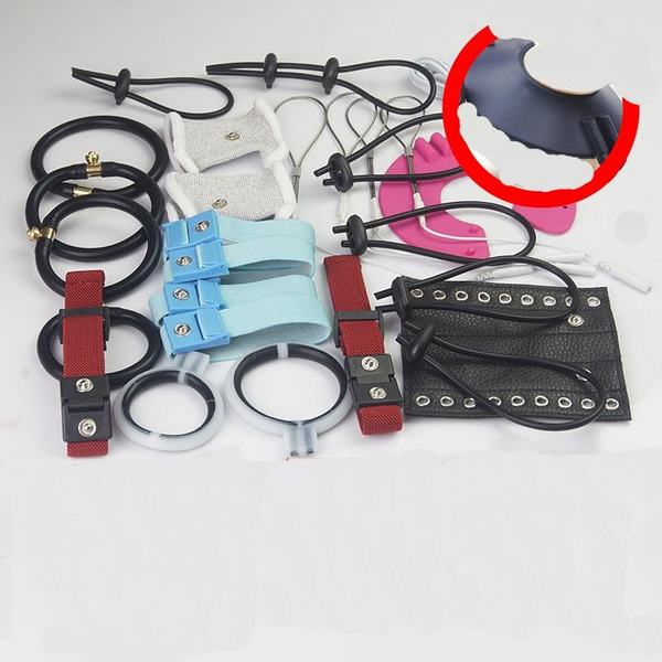 Electro Bdsm Penis Ring Electrostimulator,Estim Cock Chastity Cage ...