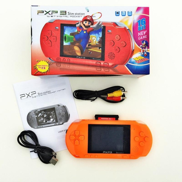 5 Colors 2GB PXP3 PVP 16 BIT CONSOLE SLIM STATION 150+ RETRO GAMES USB ...