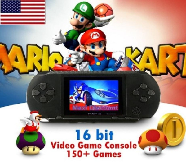 5 Colors 2GB PXP3 PVP 16 BIT CONSOLE SLIM STATION 150+ RETRO GAMES USB ...