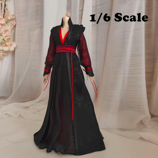 TOYS 1/6 Scale Soldier Ancient Hanfu Dress Xianxia Style Clothes Set 12 ...