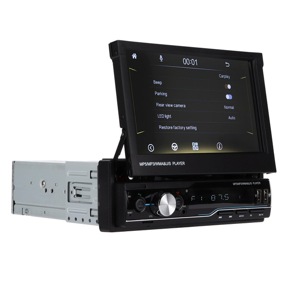 Car Stereo MP5 Player, 1 Din Car Stereo Multimedia Navigation 7in ...