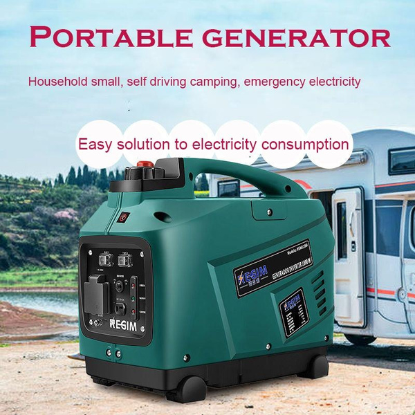 Small Very Quiet Gasoline Generator, Home Portable RV Electric Vehicle ...