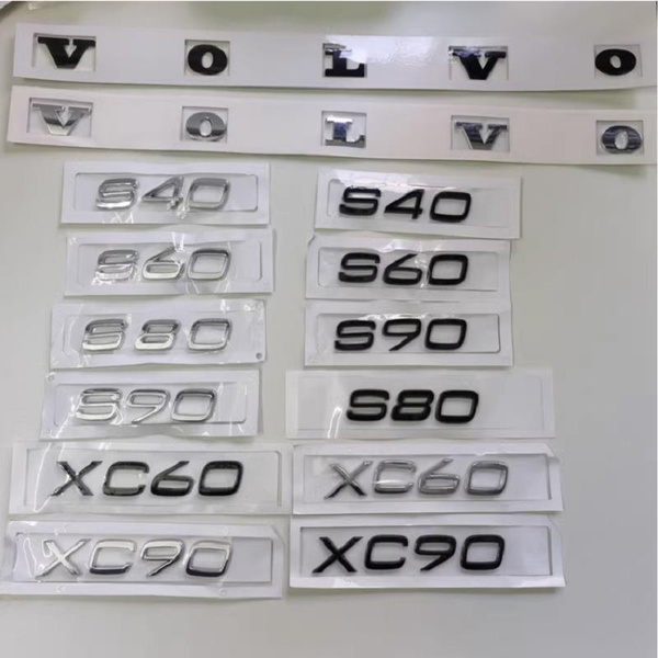Car Styling Chrome Letter Emblem Badge Sticker Car Rear Trunk Decal for ...
