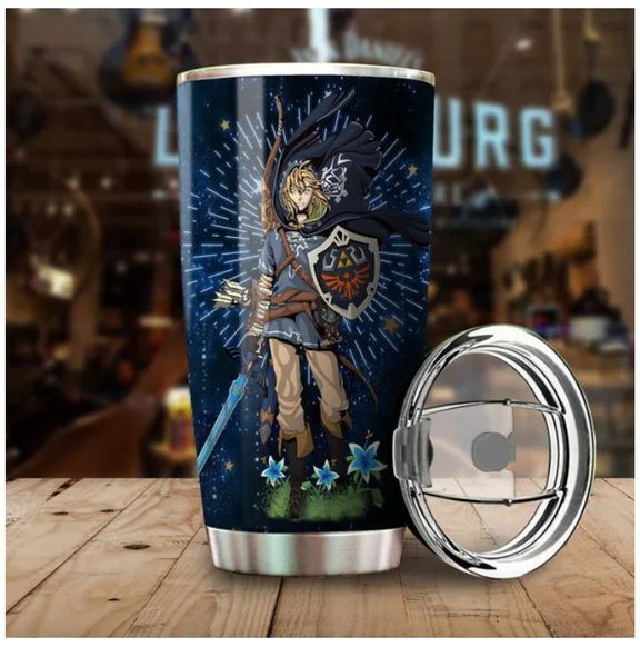 Legend Of Zelda Tumbler Link Triforce Tumbler Cup Full Print Travel Cup ...