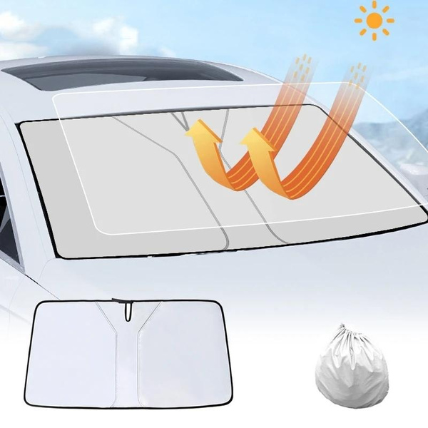 1PC Car Windshield Sun Shade Foldable Front Window Sunshade Sun ...