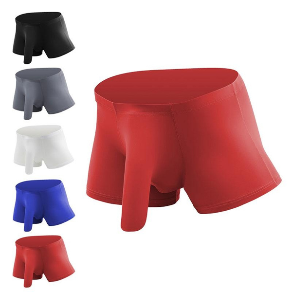 XIN See Through Men's Underwear: Sexy Elephant Nose Boxers with Long ...
