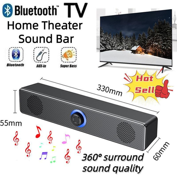 Home Theater Sound System Bluetooth Speaker 4D Surround Soundbar ...