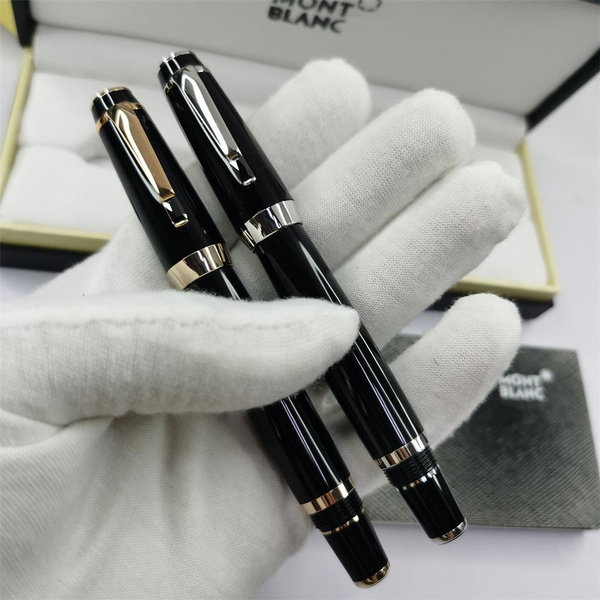High End Carbon Fiber Material Handle Writing Gel Black Rollerball Pen ...