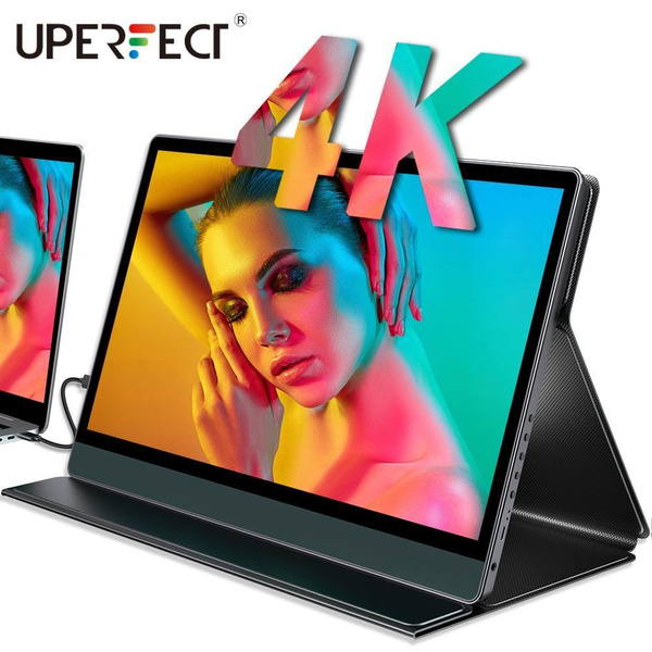 UPERFECT Truely 4K Computer Monitor, 15.6" IPS UHD 3840X2160 USB C ...