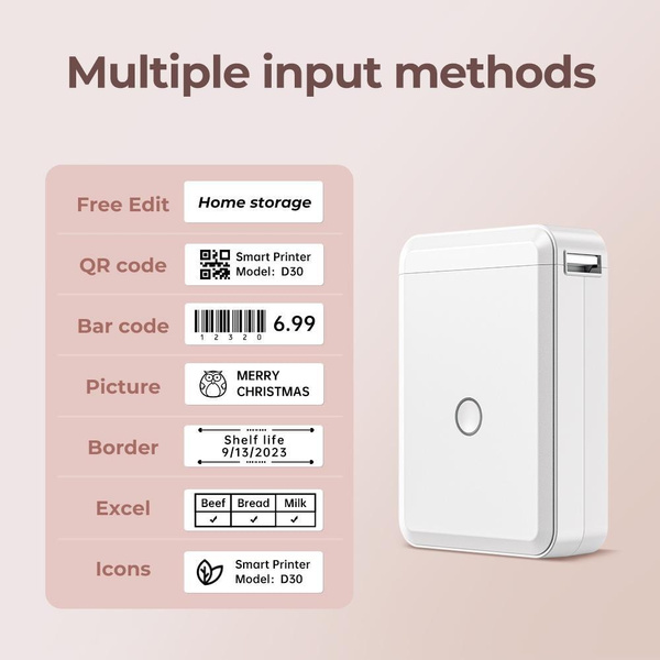 Label Printer Mini Printer Half inch Label Printer Cheap Price Direct ...
