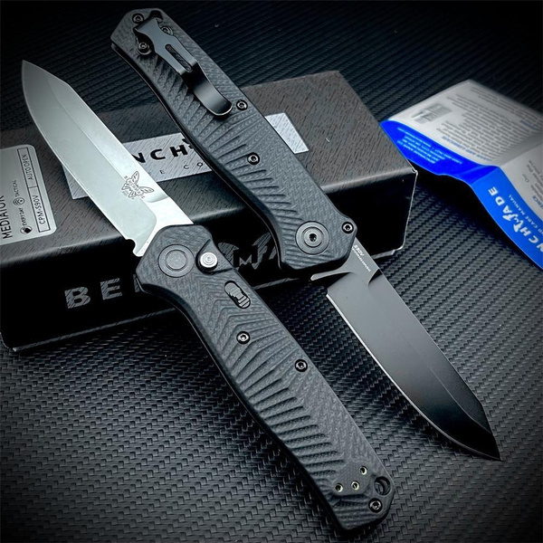 2023 Benchmade 8551BK Automatic Spring Folding Knife CPM-S90V Plain ...