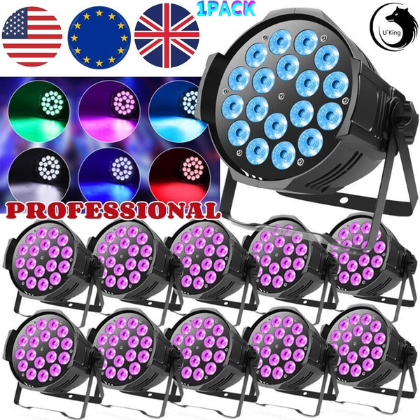 New 270W Par Lights 18-LED Stage Par Can Light 4in1 RGBW Strobe Beam ...