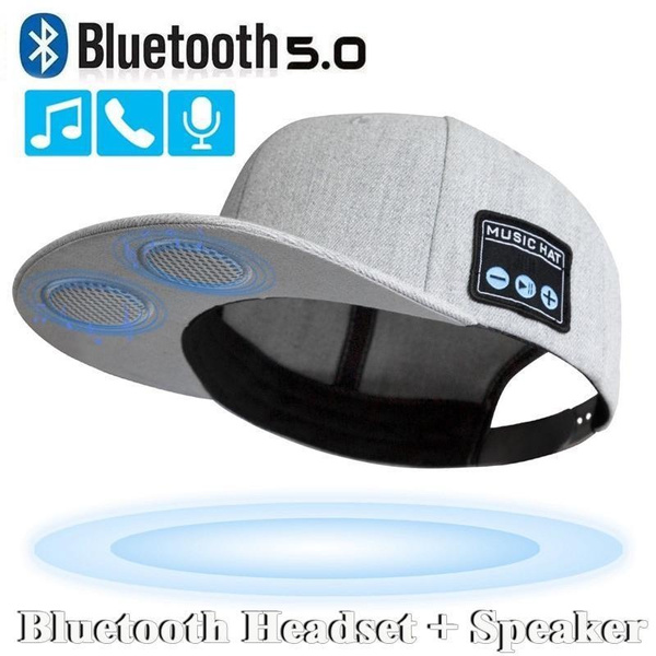 Bluetooth headset audio hat Outdoor music listening sun hat Baseball ...