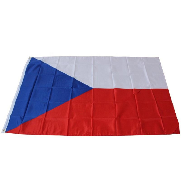 90X150cm Czech National Flag Hanging Polyester Czechia Flags Ceska ...