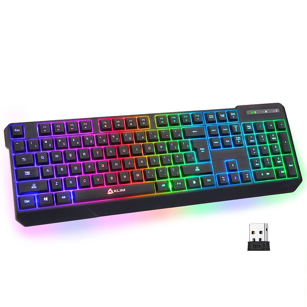 Klim Chroma Wireless Gaming Keyboard Rgb New 2022 Version - Long ...