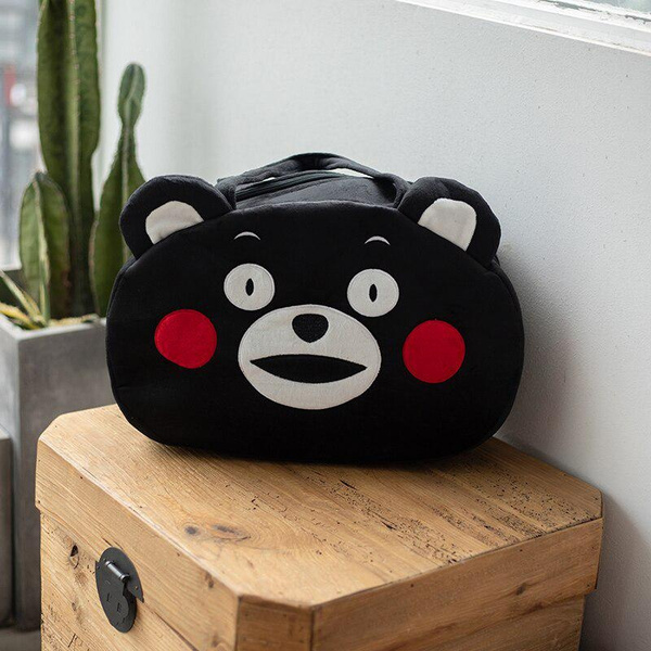 Cute Cartoon Rilakkuma Kumamon Kiiroitori PomPomPurin Plush Bagpack Tote Bag Large Capacity ...