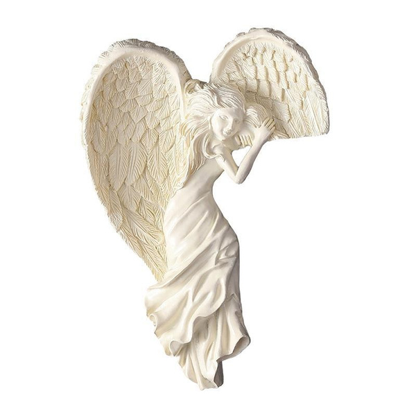 Door Frame Angel Decor Statues Ornaments Distressed Angel Sculpture ...