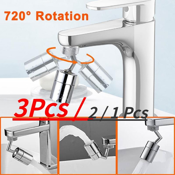 3 / 2 / 1 Pcs Universal Faucet 720 Degree Rotating Tap Filter Tip Water ...