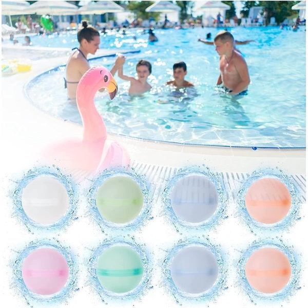 Reusable Silicone Water Bomb Quick Fill Refillable Water Balls for Kids ...