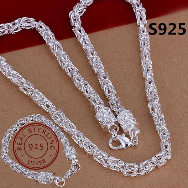 Big Promotion! High Quality 925 Sterling Silver Fashion Jewelry 5MM Men ...