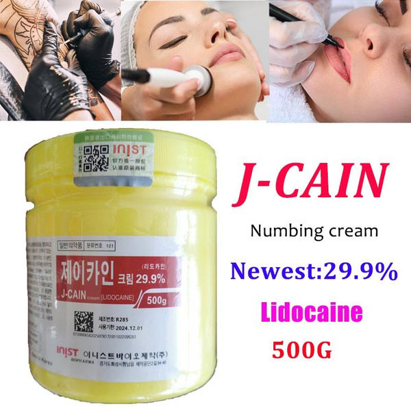 J Cain Semi Permanent Body Skin Numb Cream Korea Lidocaine Content 500G ...