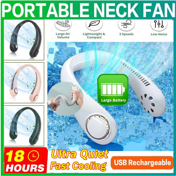 Best Portable Neck Fan 2023, 6000mAh Foldable Bladeless Neck Fans ...