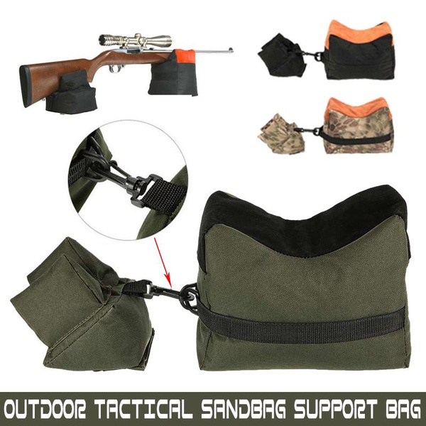 3 Colour Outdoor Bike Front Rear Bag Support Rifle Sandbag Set Portable ...
