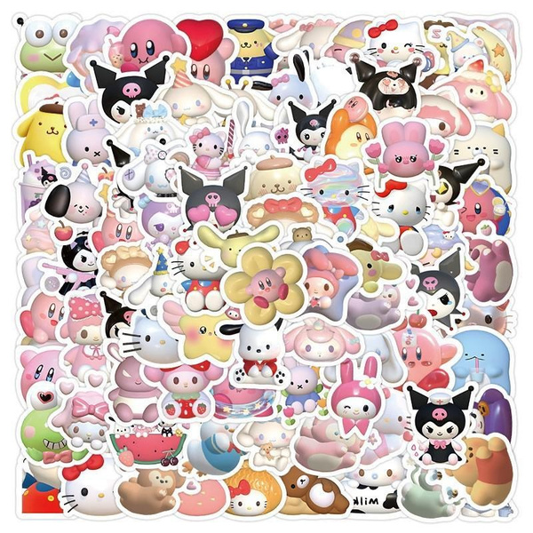 Cat Fashion Diy Stickers Pack - Pop Stickers- Cute Stickers- Waterproof ...