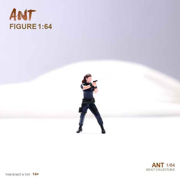 1/64 Scale Painted Policewoman Model Doll Miniature Scenes Diorama ...