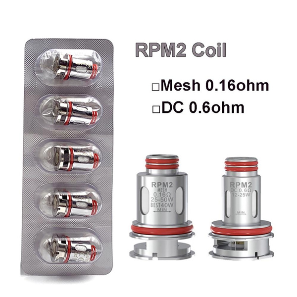 10PCS RPM2 Coil Head Evaporator Mesh 0.16ohm 0.6ohm Core for SMOK Scar ...
