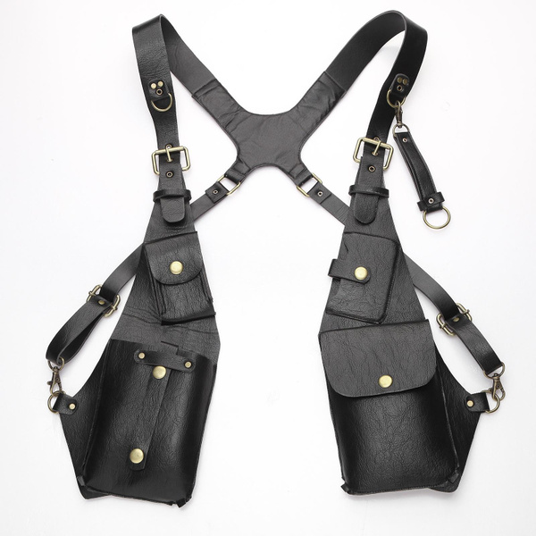 Leather Under Arm Shoulder Waist Holster Travel Bag Belt Anti-Theft ...