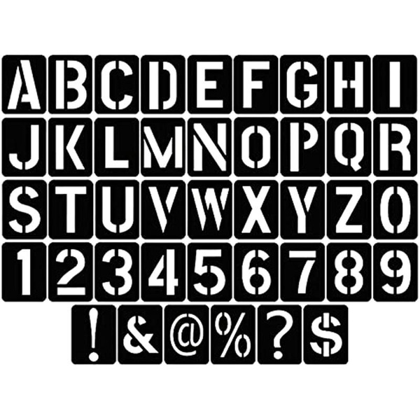 42pcs Letter Alphabet Stencils Plastic Templates Reusable Number ... 42pcs Letter Alphabet Stencils Plastic Templates Reusable Number ...