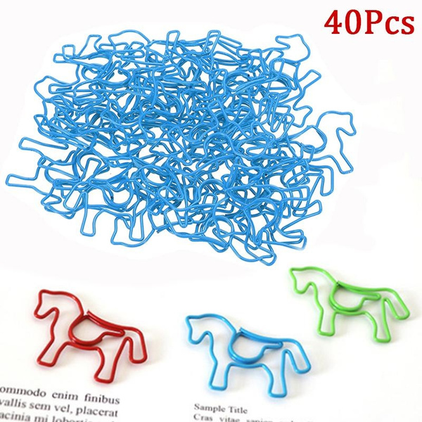 40pcs/pack Cute Animal-Shaped Paper Clips Kawaii Stationery Lovely ...