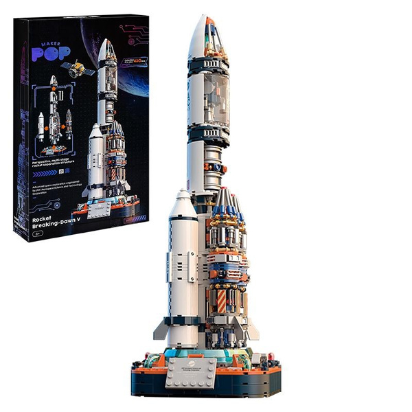 Space Exploration Rocket Building Toys Set for Adults Kids Semi ...
