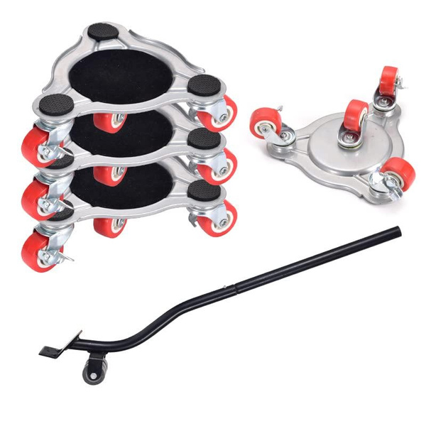 Steel Furniture Mover with 4 Wheel Mover Moving Furniture Dolly Load ...