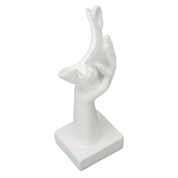 Resin Abstract Sculpture,Silence is Golden Statue Modern Art Figurines ...
