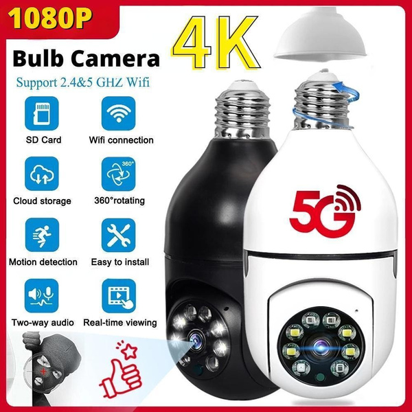 (1/2PCS)Full HD 1080P 360° Rotate Auto Tracking Panoramic Camera Night ...