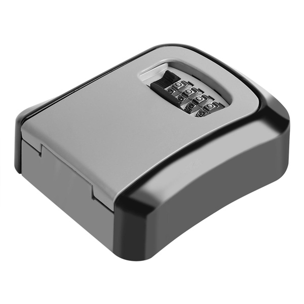 Wall Mount Lock Box Digit Key Safe Security Storage Lock Aluminium ...