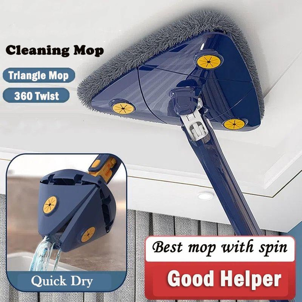 360° Rotatable Adjustable Cleaning Mop, Triangular Cleaning Mop ... 360° Rotatable Adjustable Cleaning Mop, Triangular Cleaning Mop ...