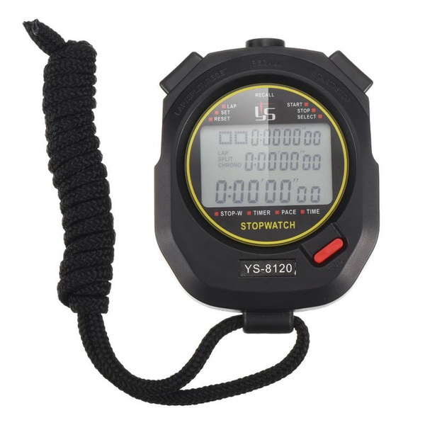 Sport Stopwatch Timer 100 Lap Memory, 0.01 Second Timing Stops Watch ...