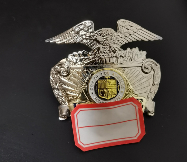 U.S. Los Angeles LAPD Special Agent cap badge Cosplay Detective Movie ...