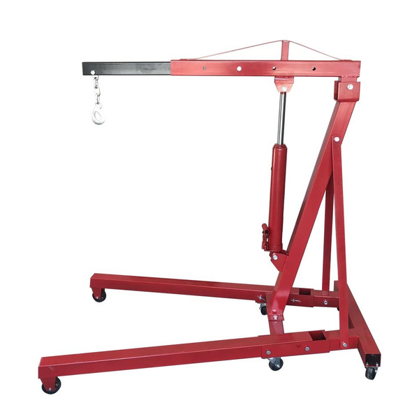2 Ton 4000 lb Engine Motor Hoist Stands Cherry Picker Shop Crane Lift ...