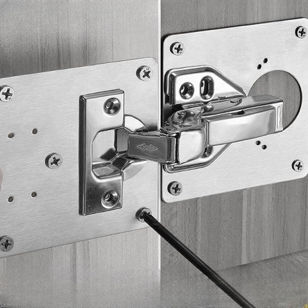 Cabinet door fixing plate, hinge plate, artifact hinge installation ...
